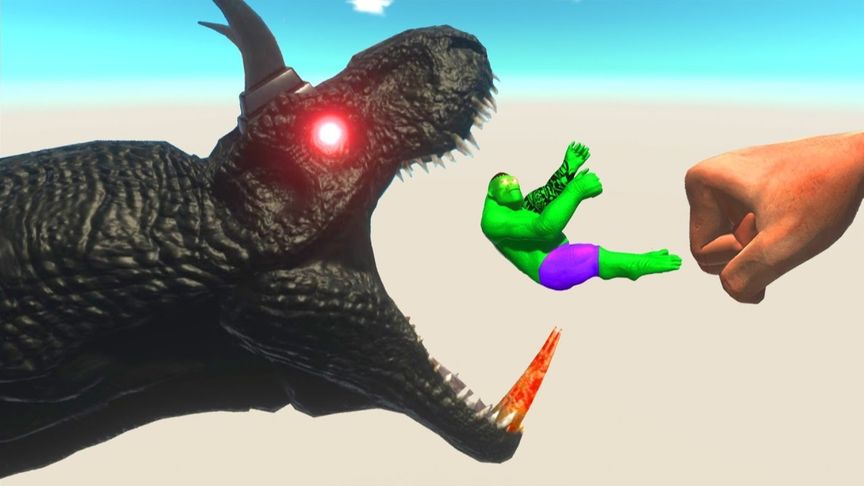 动物们挑战通过一拳超人的拳头-动物战争模拟器