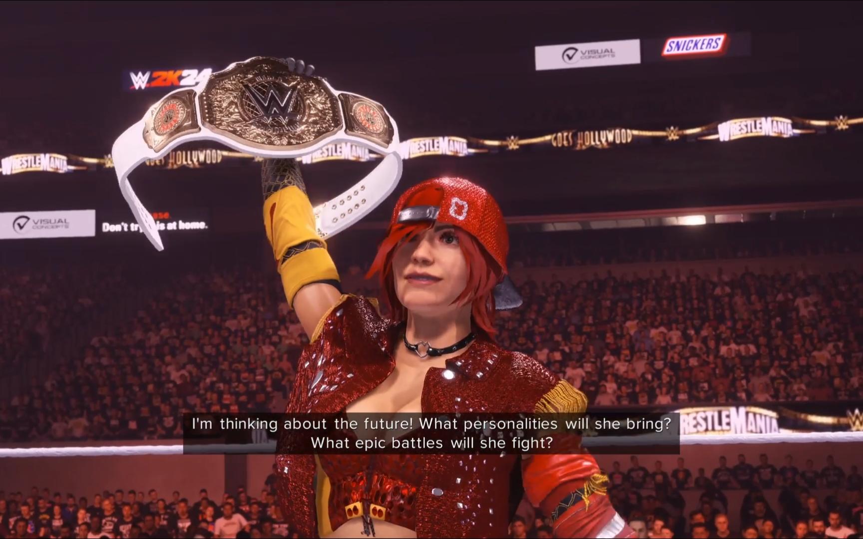 WWE2K24女子生涯模式流程——冠军回归