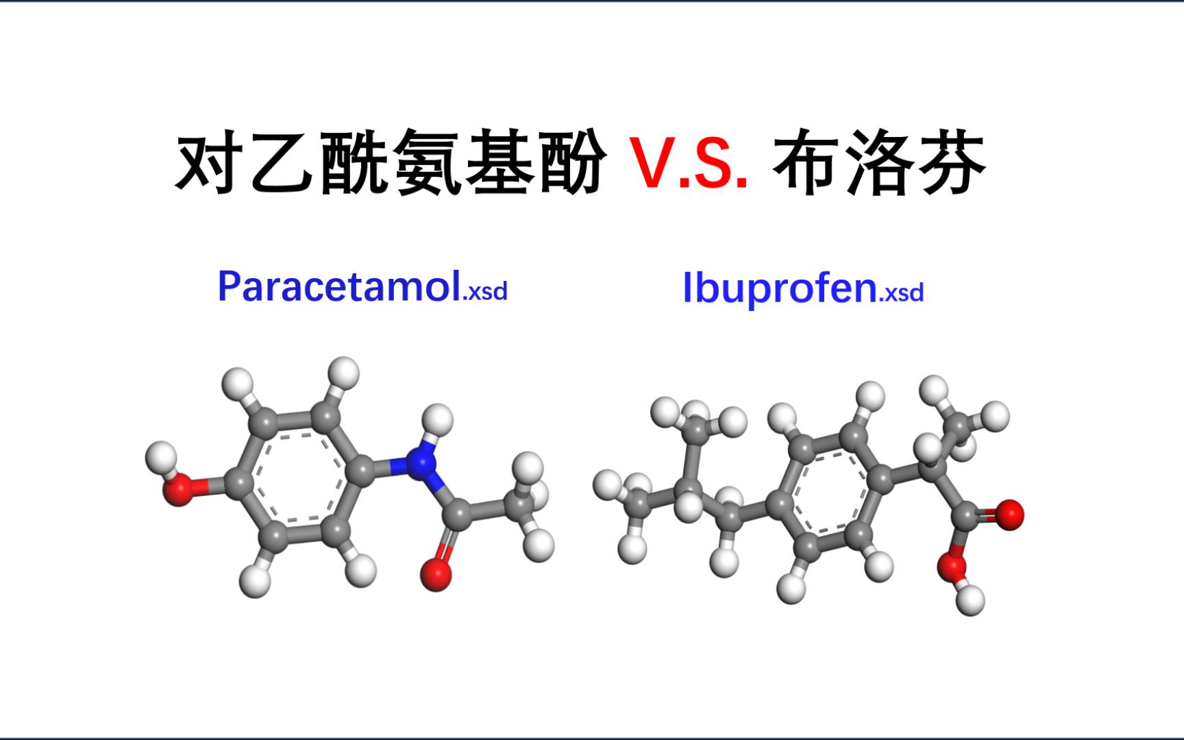 对乙酰氨基酚 与 布洛芬 有何区别?药效如何?怎么吃?结构差异?