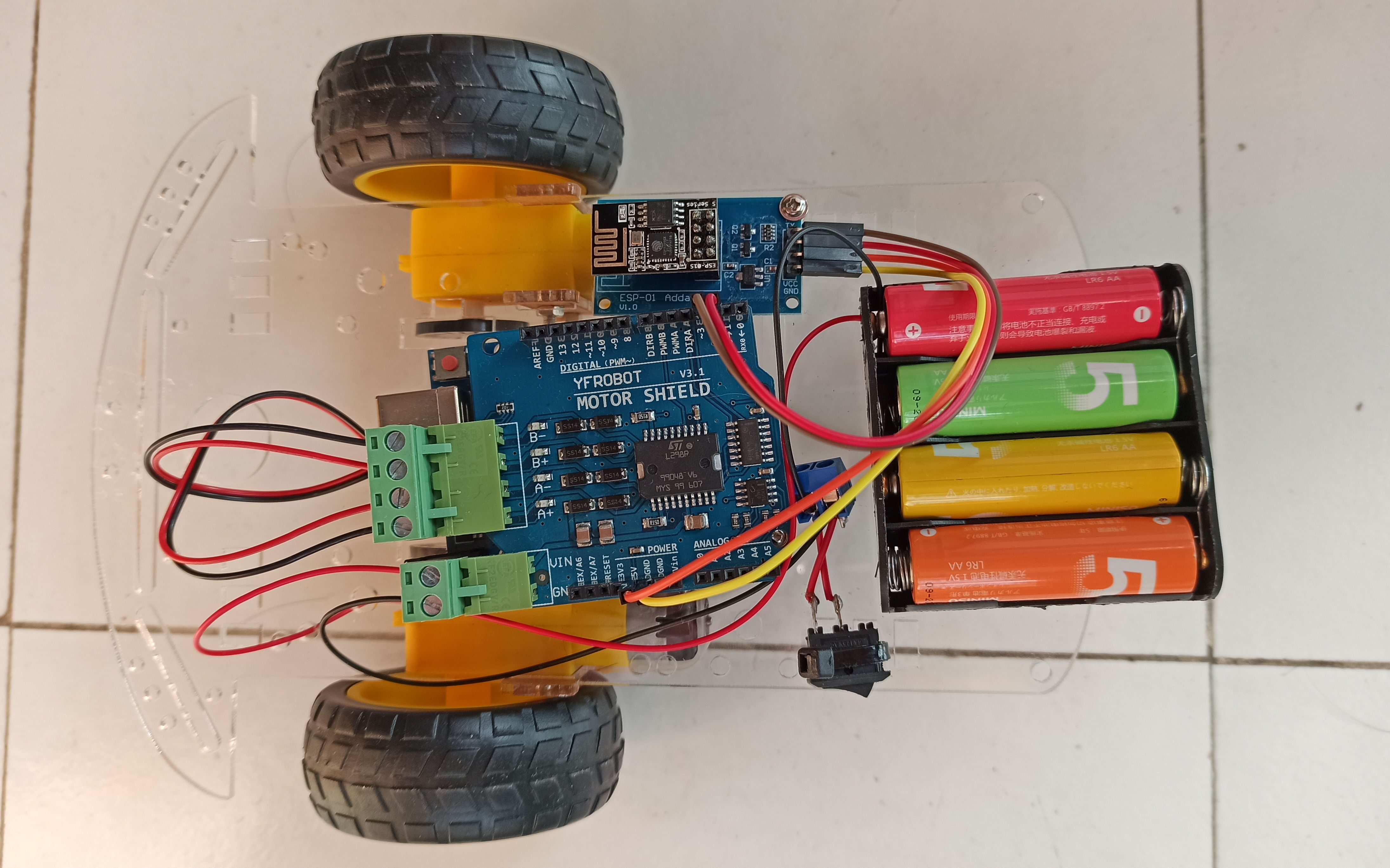 10元为arduino小车添加wifi遥控功能(arduino uno+ESP01)