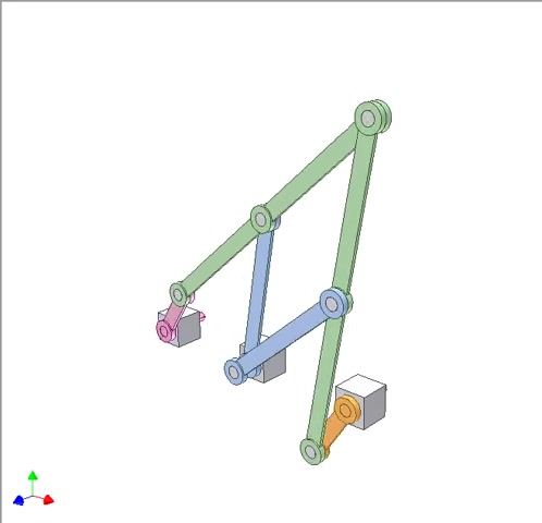机构动画——受电弓传动