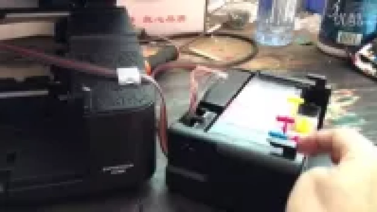 墨水灯常亮 “不能识别墨盒”的复位教程视频
