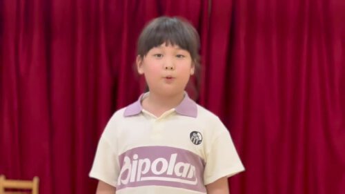 大班孩子古诗表演--《清明》