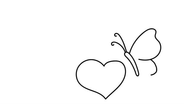 简笔画:教儿童绘画彩色蝴蝶