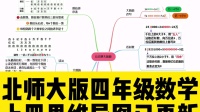 北师大版四年级数学上册思维导图已更新,可分享#1V1在线授课