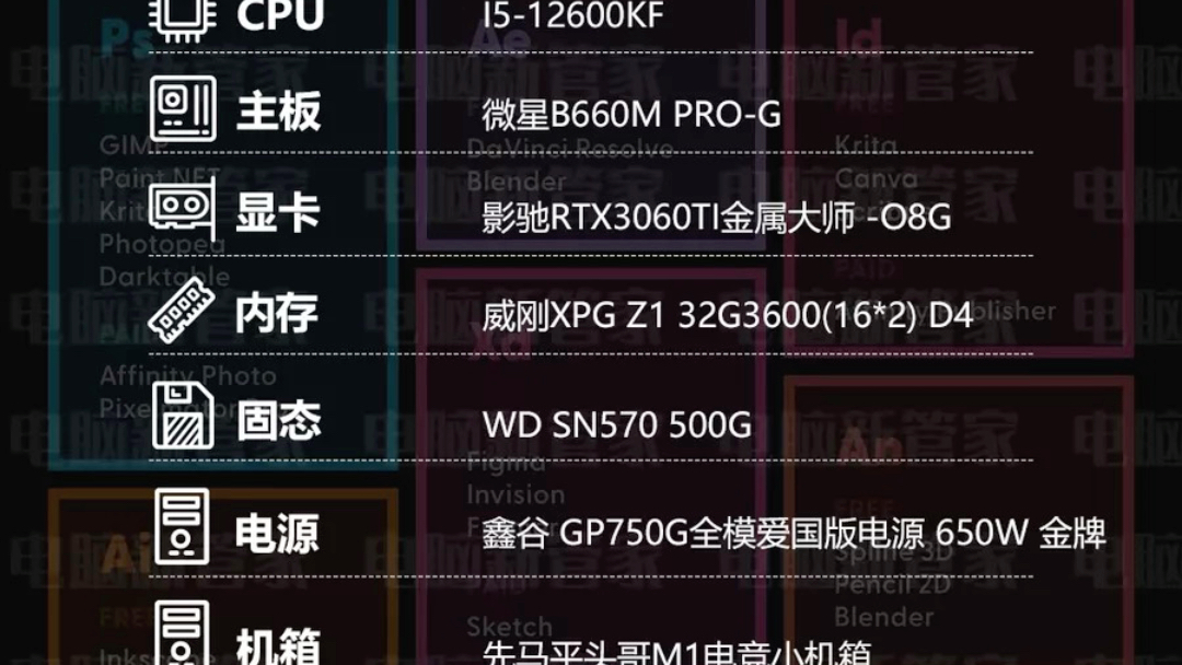 解锁设计师电脑配置～7210 DIY配置清单,开箱带走!