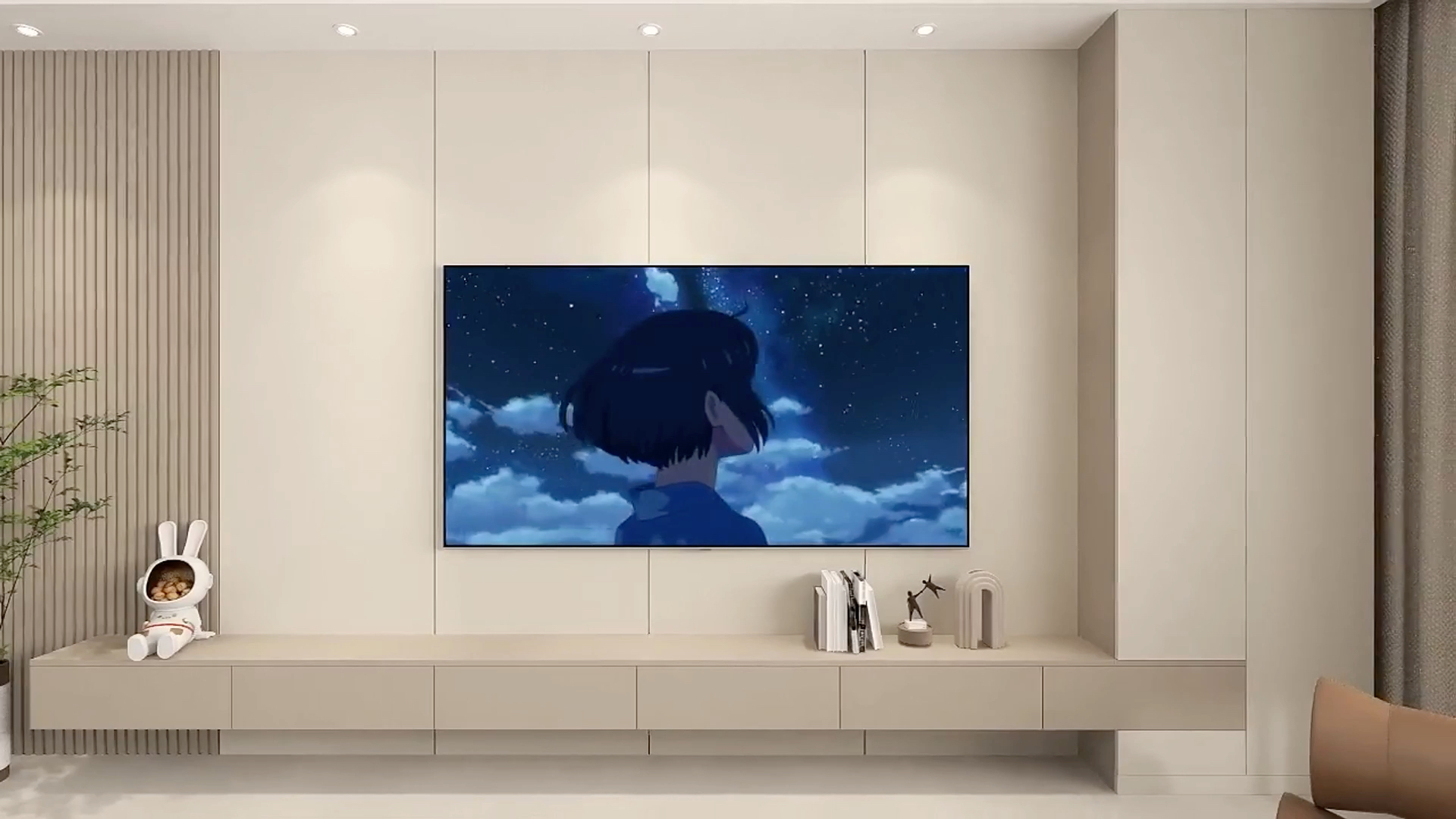 入户鞋柜+电视柜这样做整体统一,又高级!