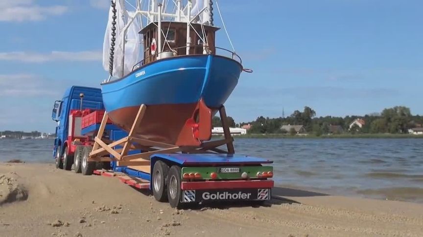 RC Construction 运输渔船 模型 RC 遥控 仿真 田宫 货车 卡车