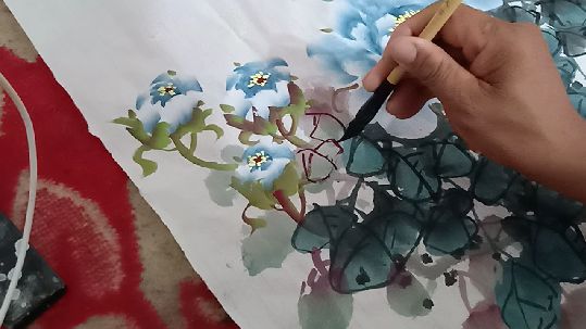 美丽的牡丹画是如何画成的,很简单,您只需这样学,便不难学会!