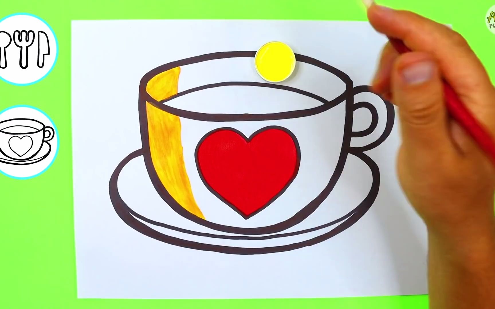 【水彩画】教你绘制杯子和着色~超级简单的绘画,一看就会!