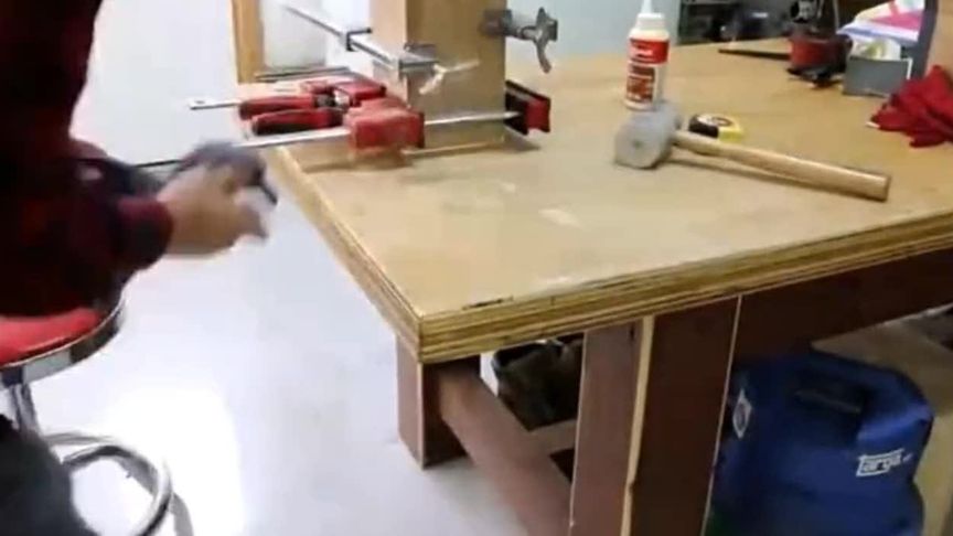 实拍实木桌子制作全过程,这工艺手艺没毛病,真可谓艺术品!