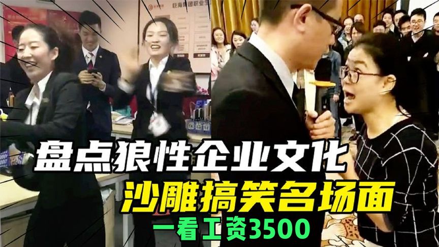 全网丢人的狼性企业文化,口号声响猛如虎,一看工资3500