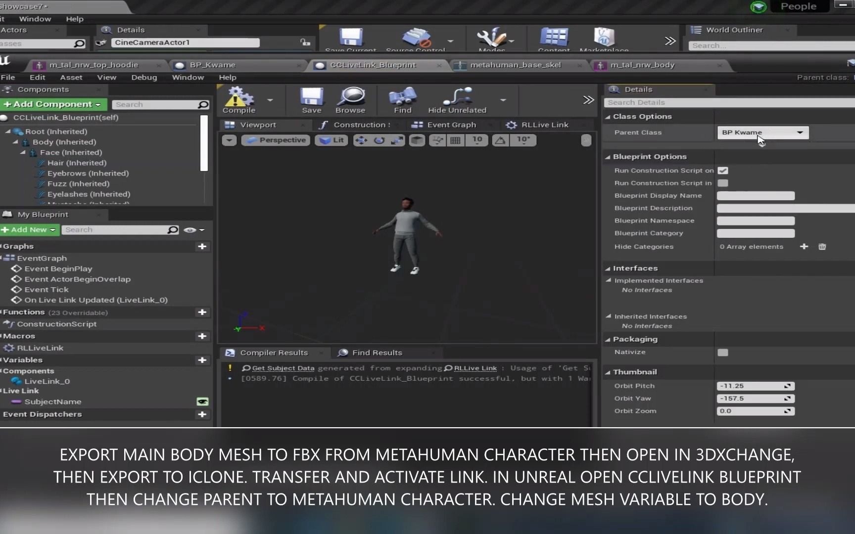 UE4快速导入iclone的教程