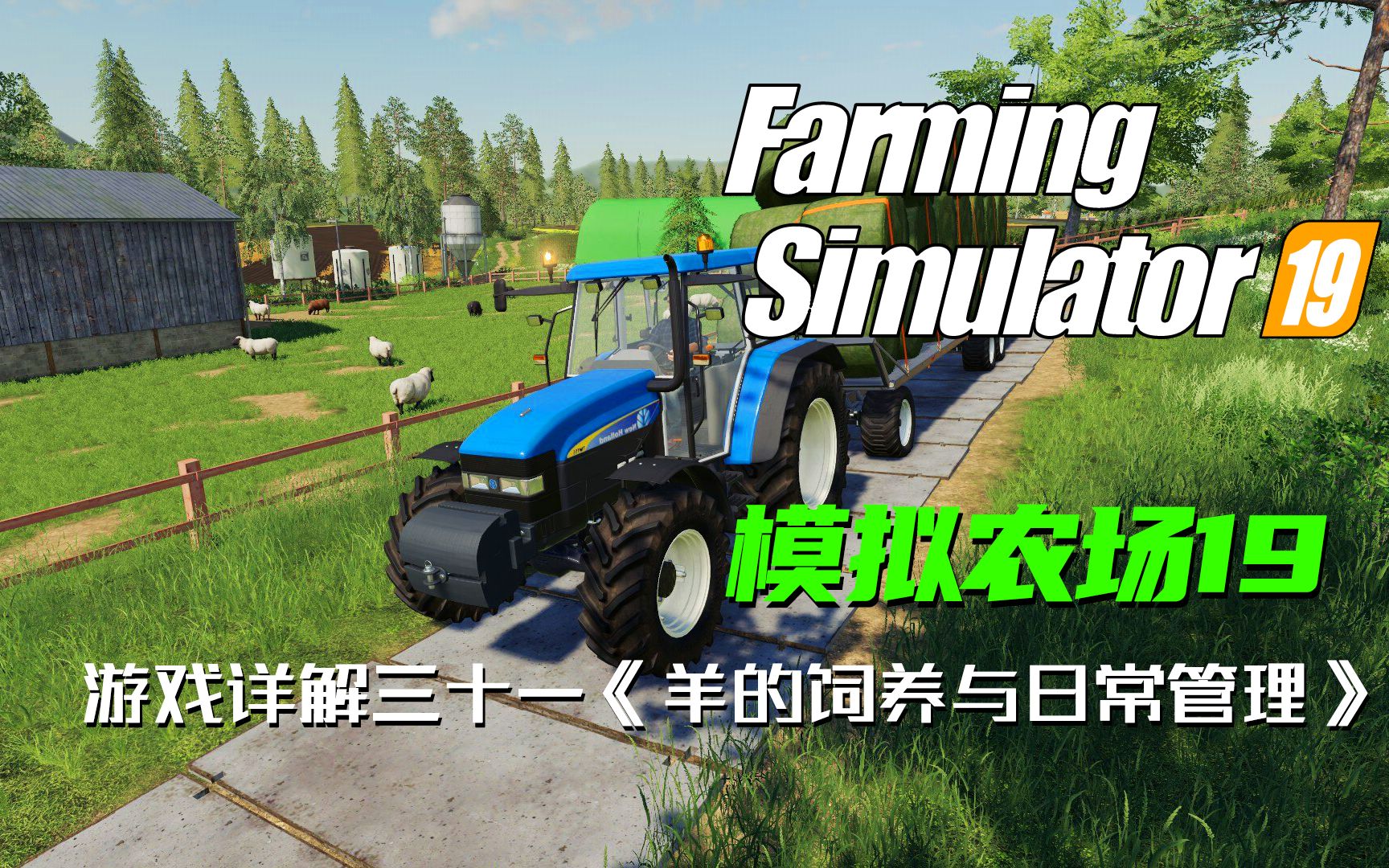 【模拟农场19】游戏详解三十一《羊的饲养与日常管理》