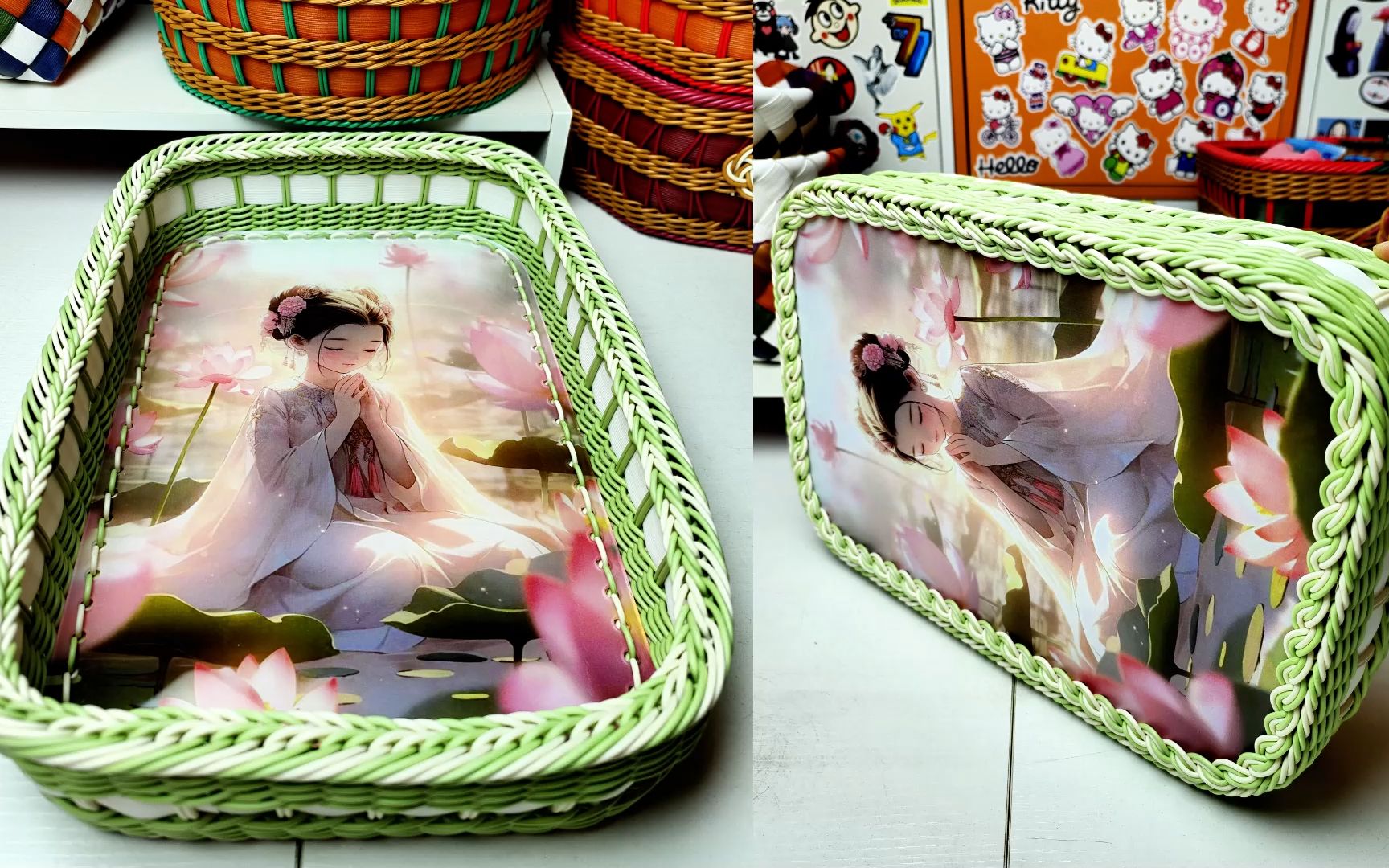 ...大尺寸藤编茶盘,手工发泡藤藤编做出漂亮的作品,一步步教你怎么做!