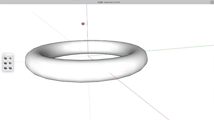 sketchup 草图大师创建圆环实体