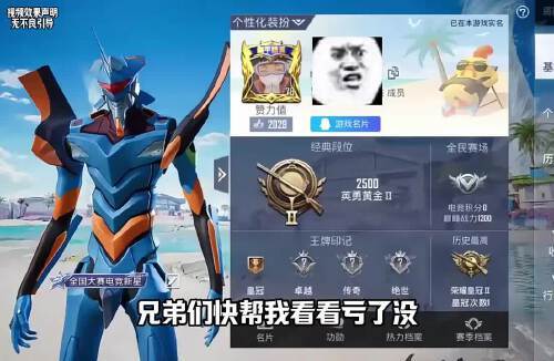 兄弟们,今天这个账号能打几分?