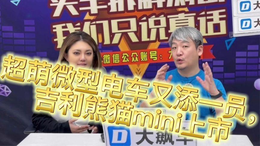 超萌微信电动车又添一员,吉利熊猫mini上市