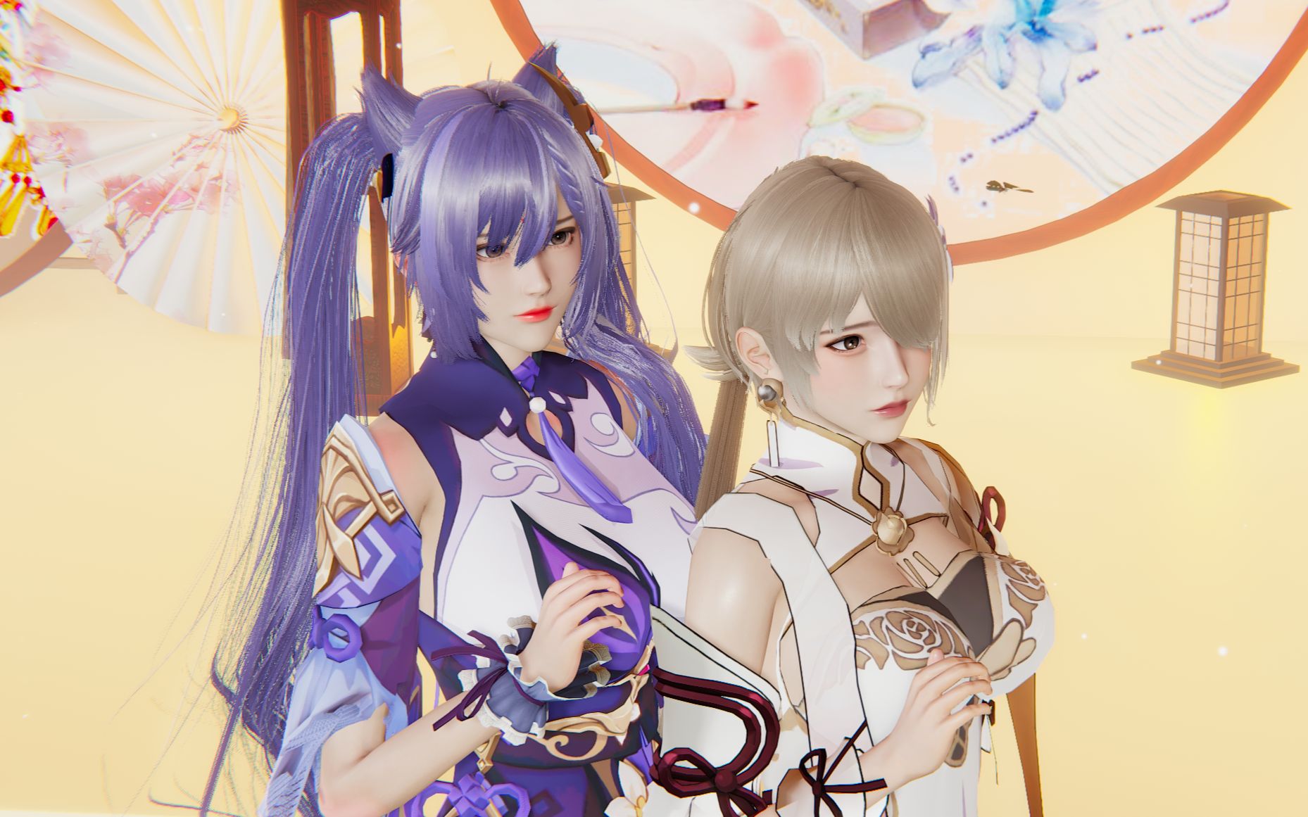 【原神】刻晴与丽塔,这娴熟的动作,看着让人眼馋