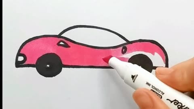 超级跑车简笔画教程,超跑简笔画教程,