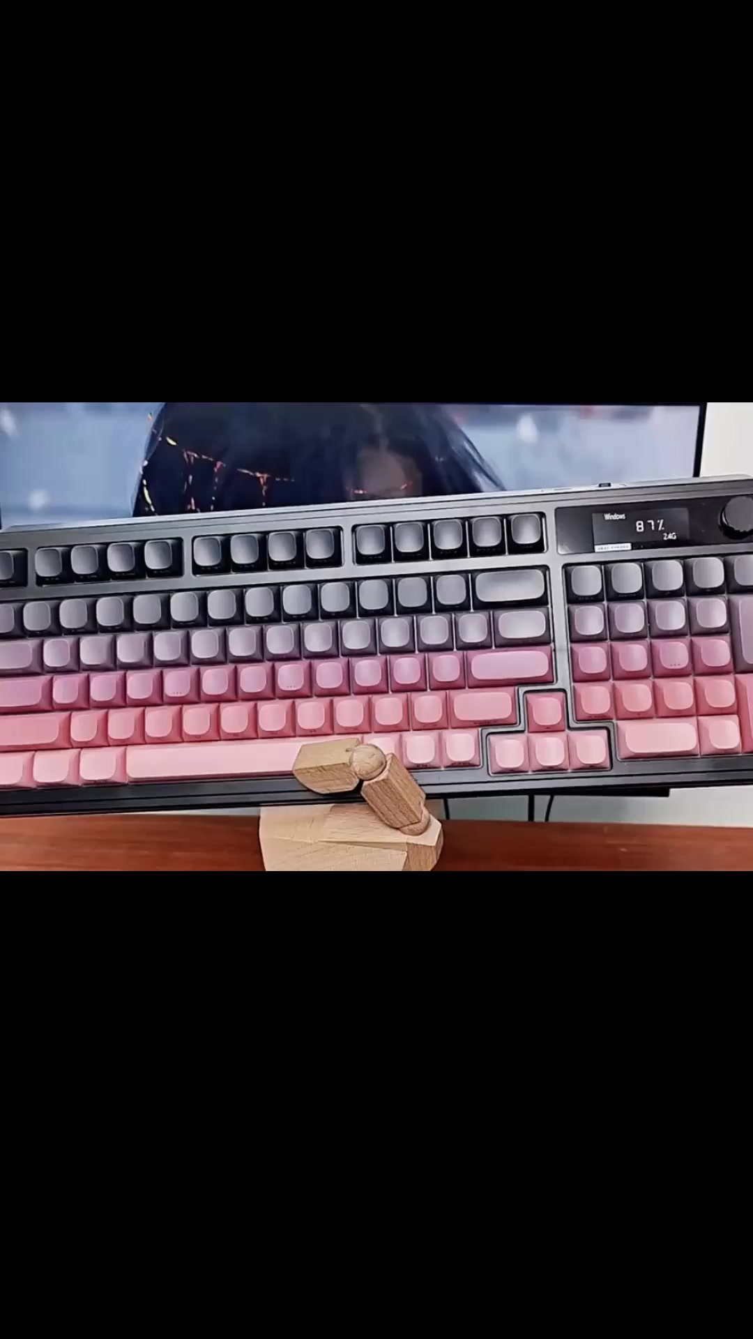 狼蛛侧刻无线三模键盘办公打字游戏便携有线蓝牙2.4G游戏 #狼蛛 #...