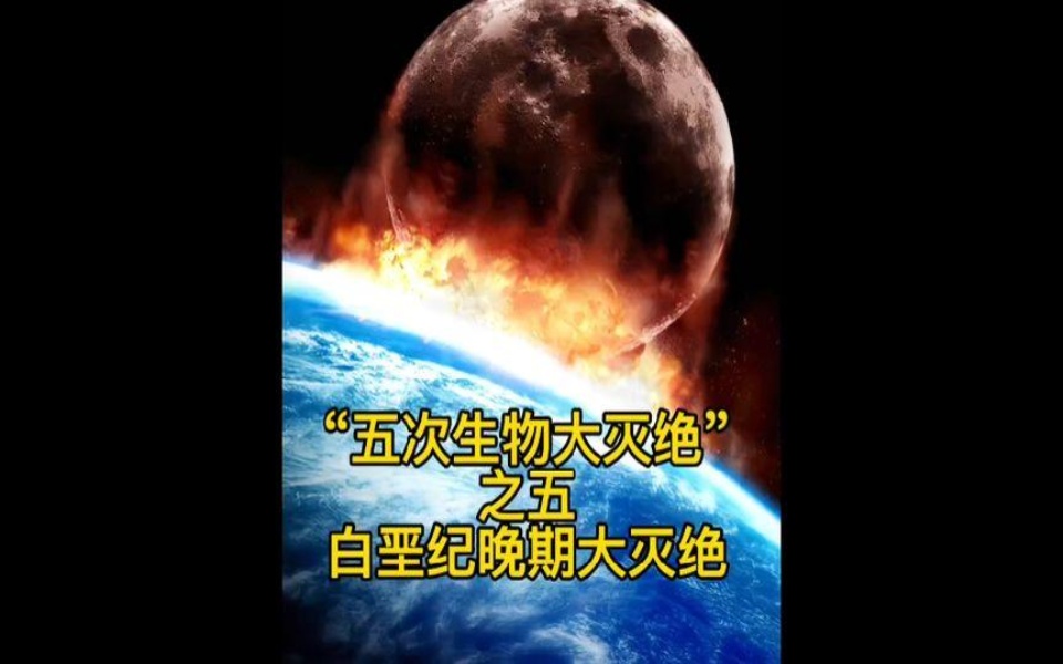 55地球上五次生物大灭绝,第五次白垩纪晚期大灭绝探索宇宙