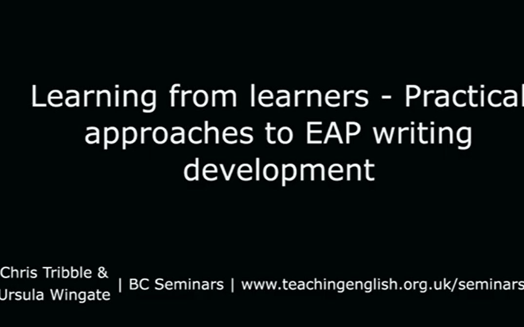 Practical approaches to EAP writing development提高EAP写作技能的...