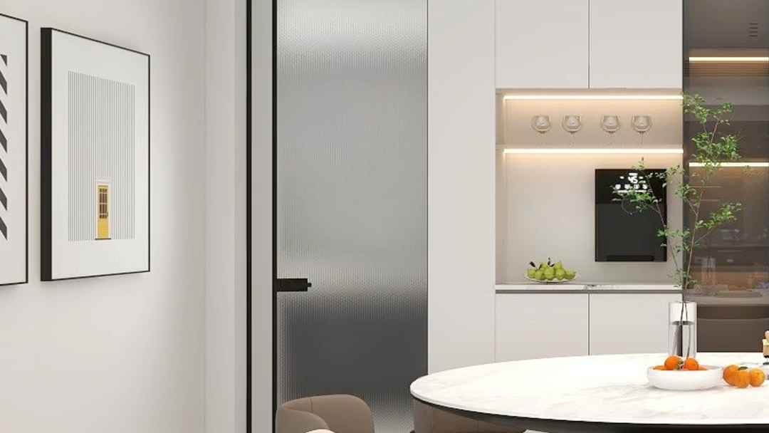 餐厅一定要有一个餐边柜,这样的餐厅才有灵魂,再配上圆形餐桌,好氛围,...