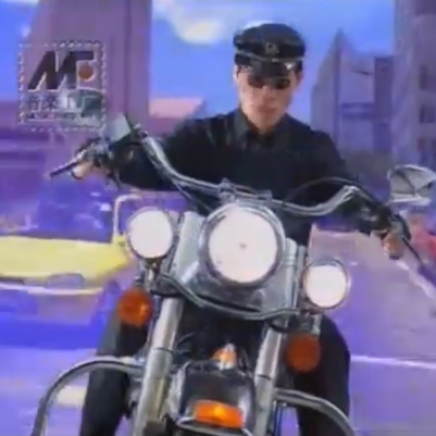 开摩托车的特异人士 