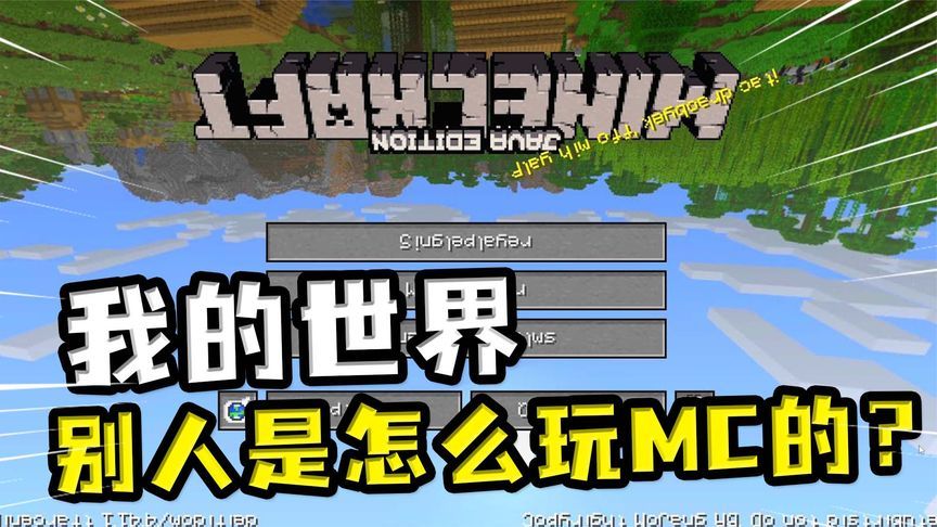 我的世界:选项和聊天框都是倒立的,策划在MC里和村民聊天?