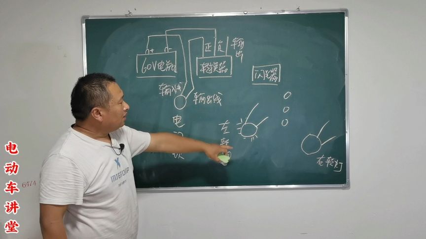 电动车转向灯,实现左右闪光转向,所需转换器闪光器等接线!