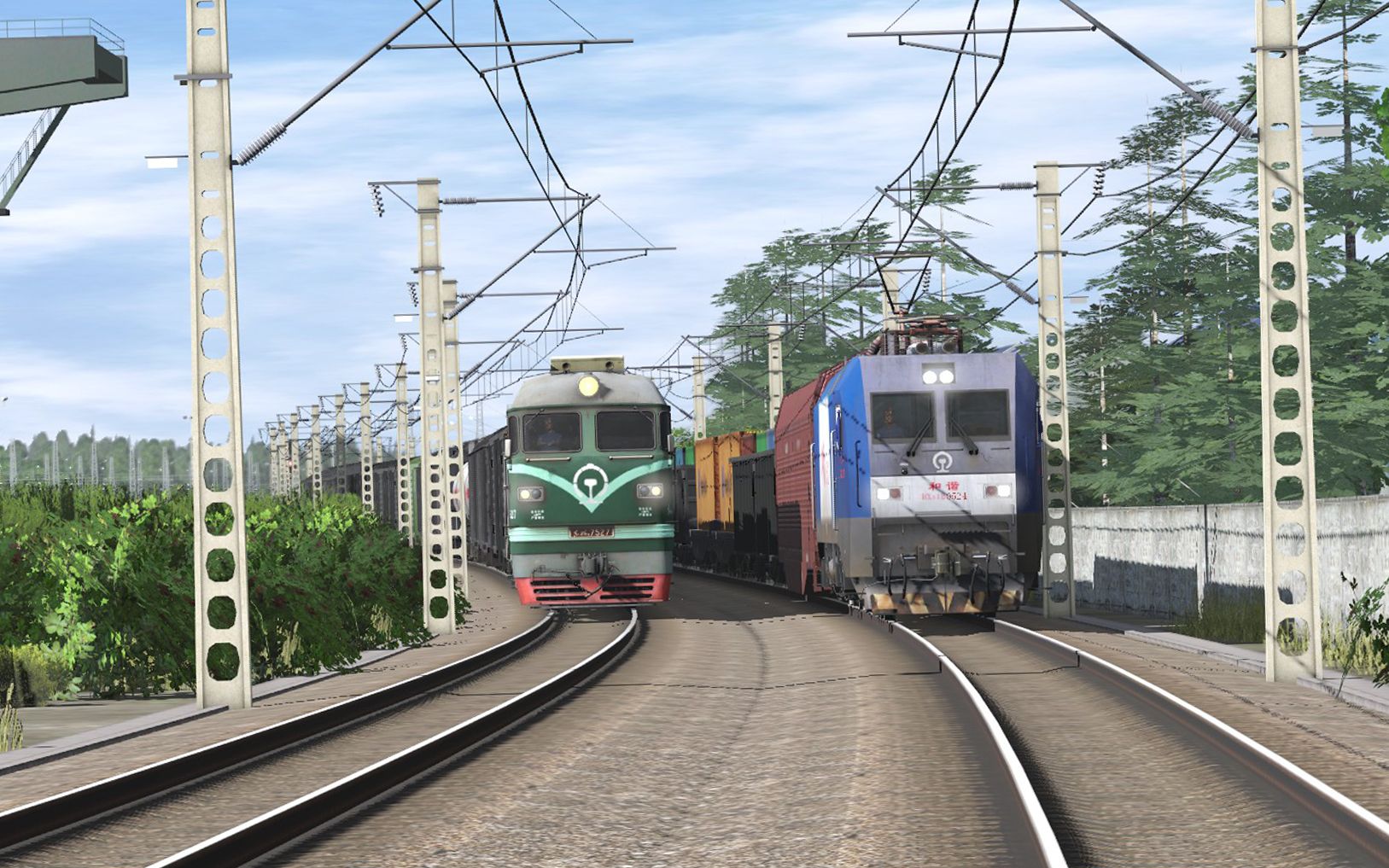 【实况模拟列车2019】老线路转19环境光效果测试