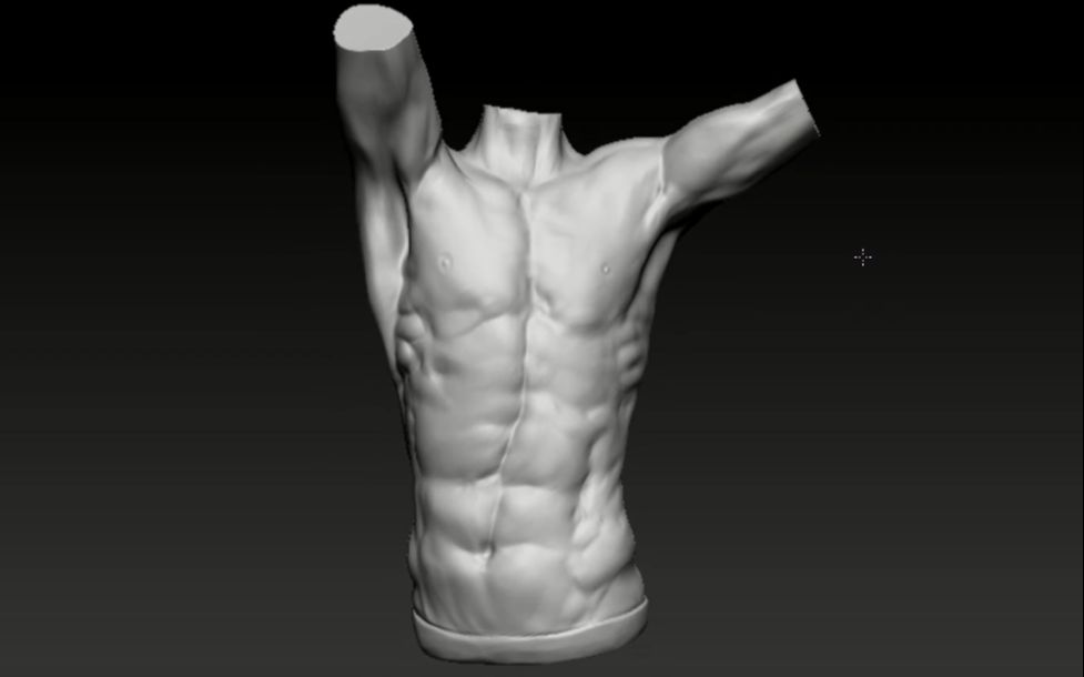 自制_zbrush人体雕刻视频