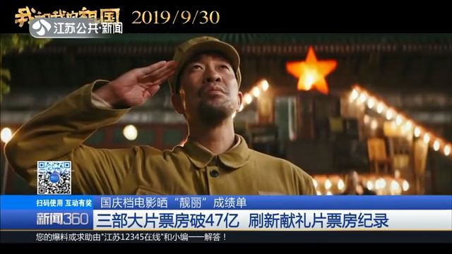 国庆档电影晒成绩单:三部大片票房破47亿,刷新献礼片票房纪录!