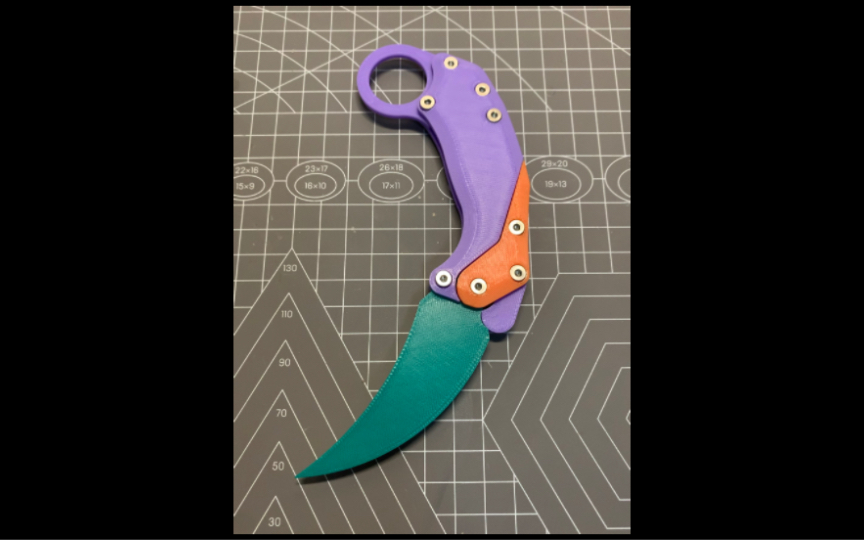 谁还没有3D打印折叠爪刀