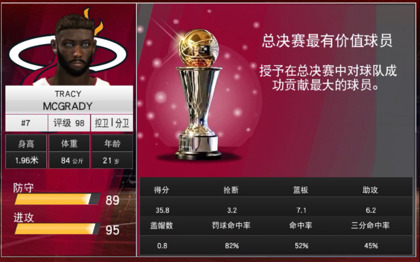 【NBA2k20手机版】当你的自创球员第一个赛季就拿到了总冠军…