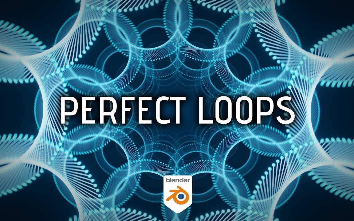 Blender几何节点制作无限循环图形动画