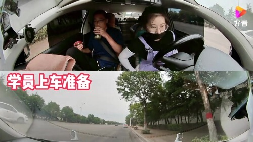 监控实拍科目三模拟考试,这位女学员没注意细节,直接扣100分