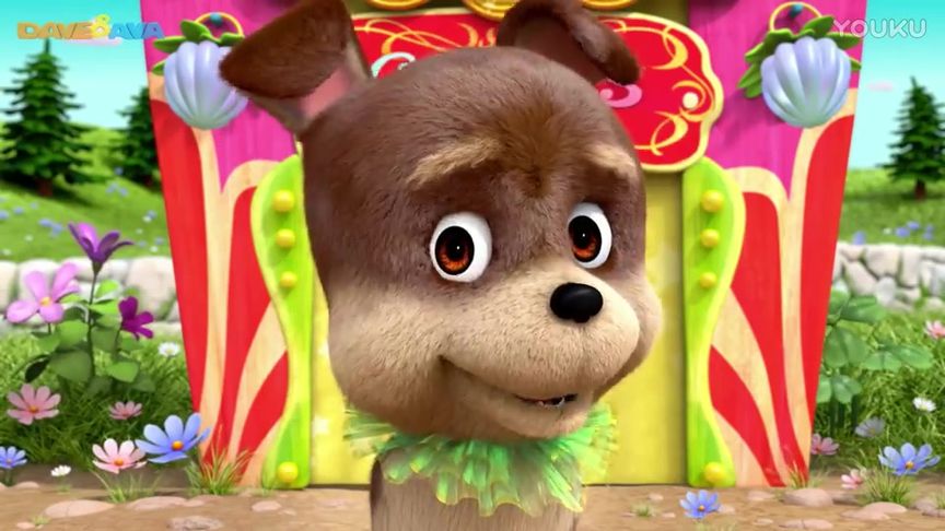 一首狗狗的英文儿歌,整首只有4句话,却是最经典的英语拼字童谣