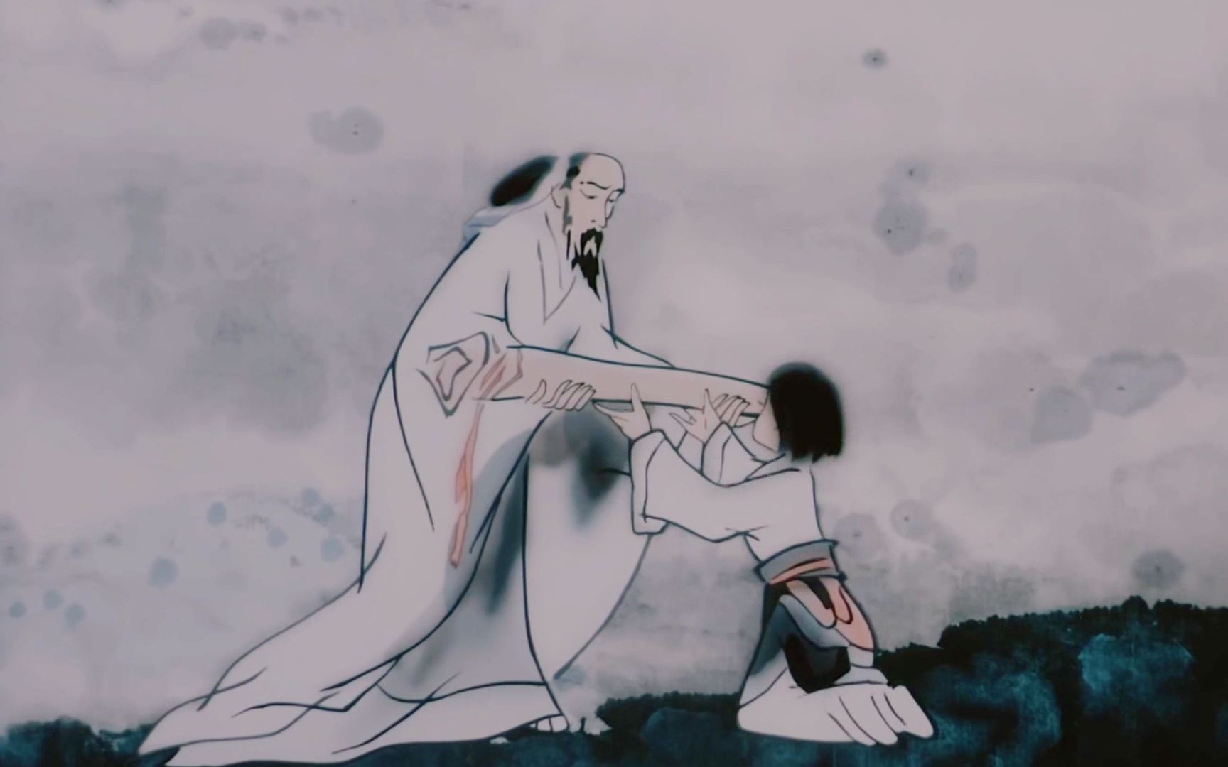 30年前,国画大师豪华制作班底,中国水墨动画的巅峰之作!《山水情》