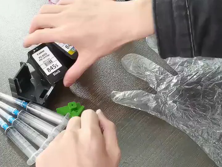 连喷墨盒的安装使用加墨
