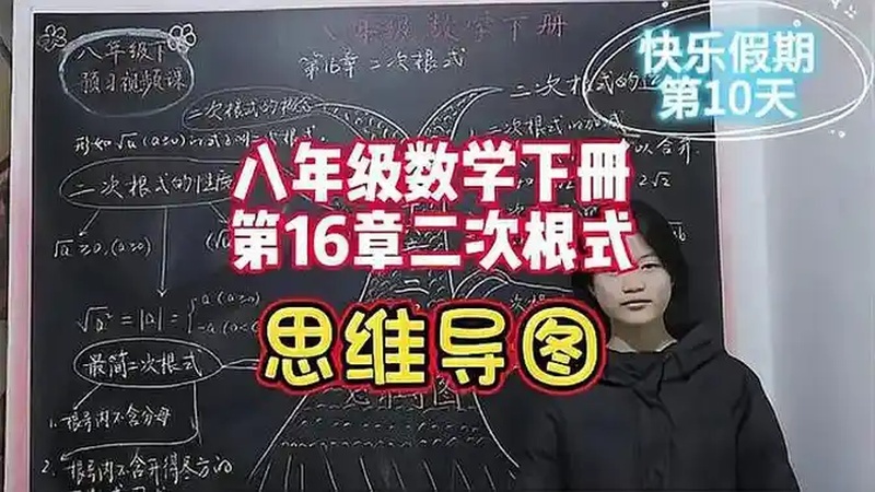 八年级数学下册第16章二次根式总复习思维导图