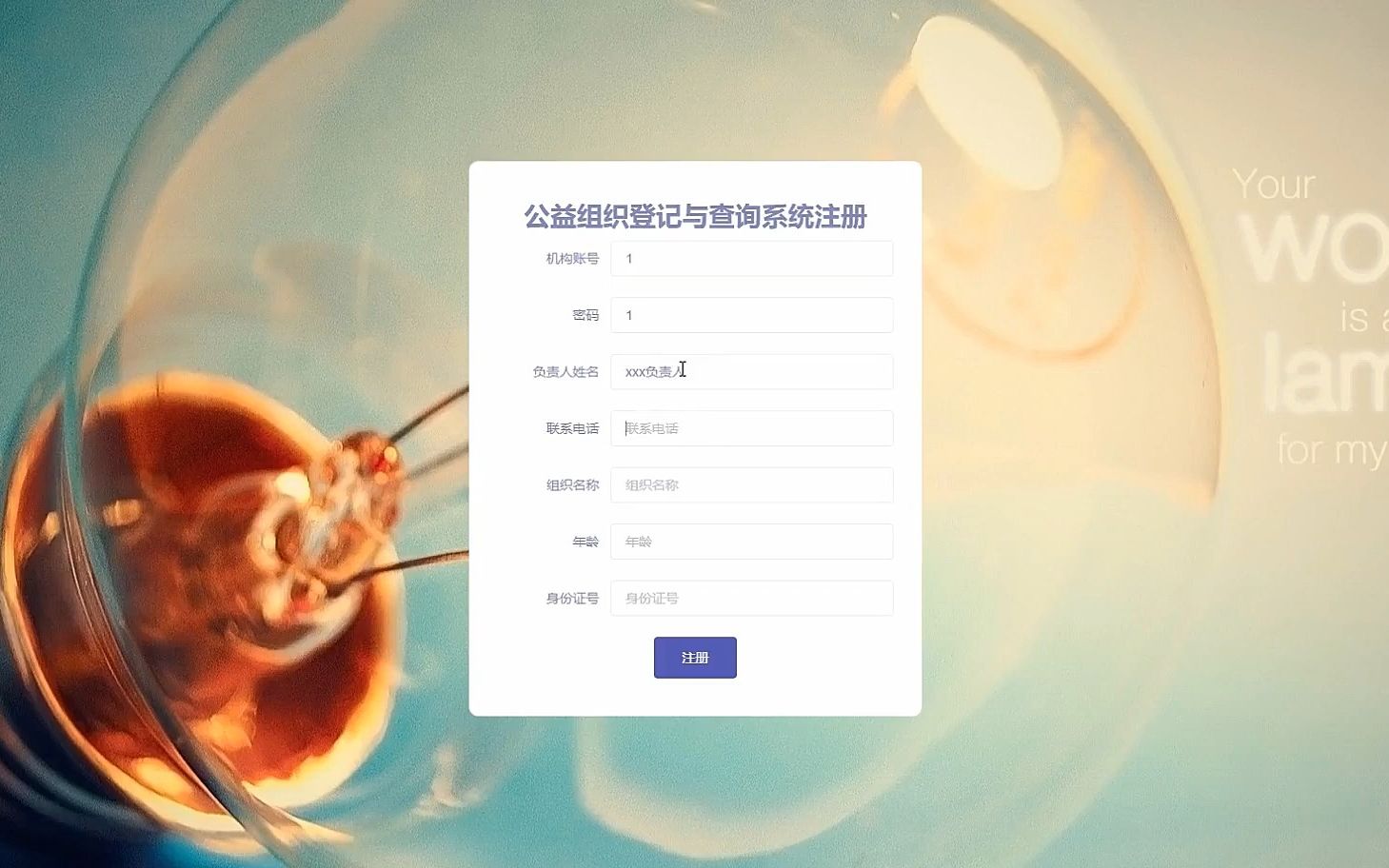 ...不用写代码完成毕业设计 公益组织登记与查询系统 代做毕业设计 全...