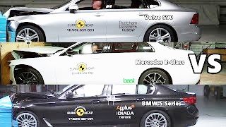 谁最安全?沃尔沃S90,奔驰E级,宝马5系碰撞测试对比!