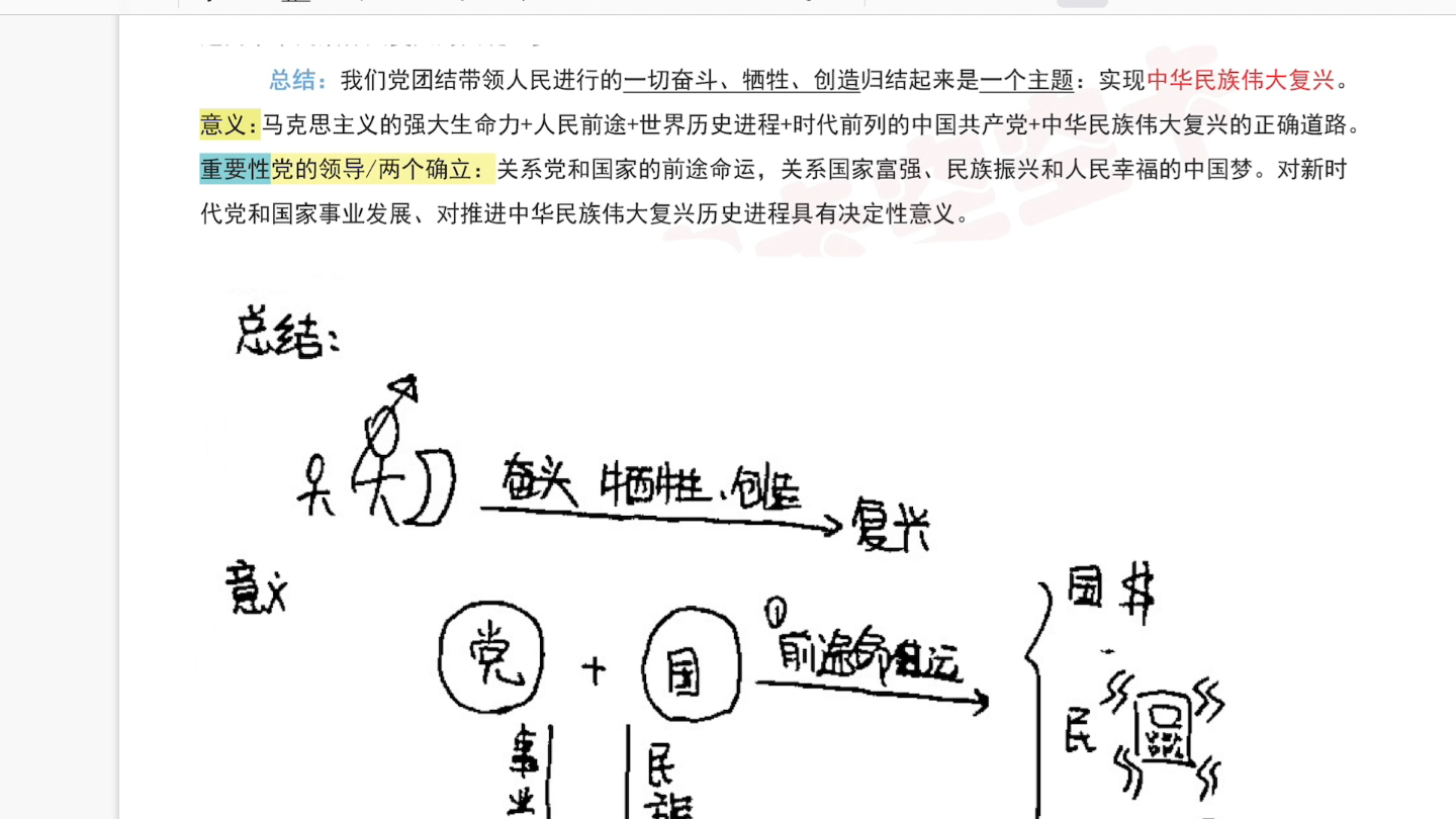 22考研 卡子姐肖四史纲模版带背～图文+记忆宫殿?第一次发视频不足...
