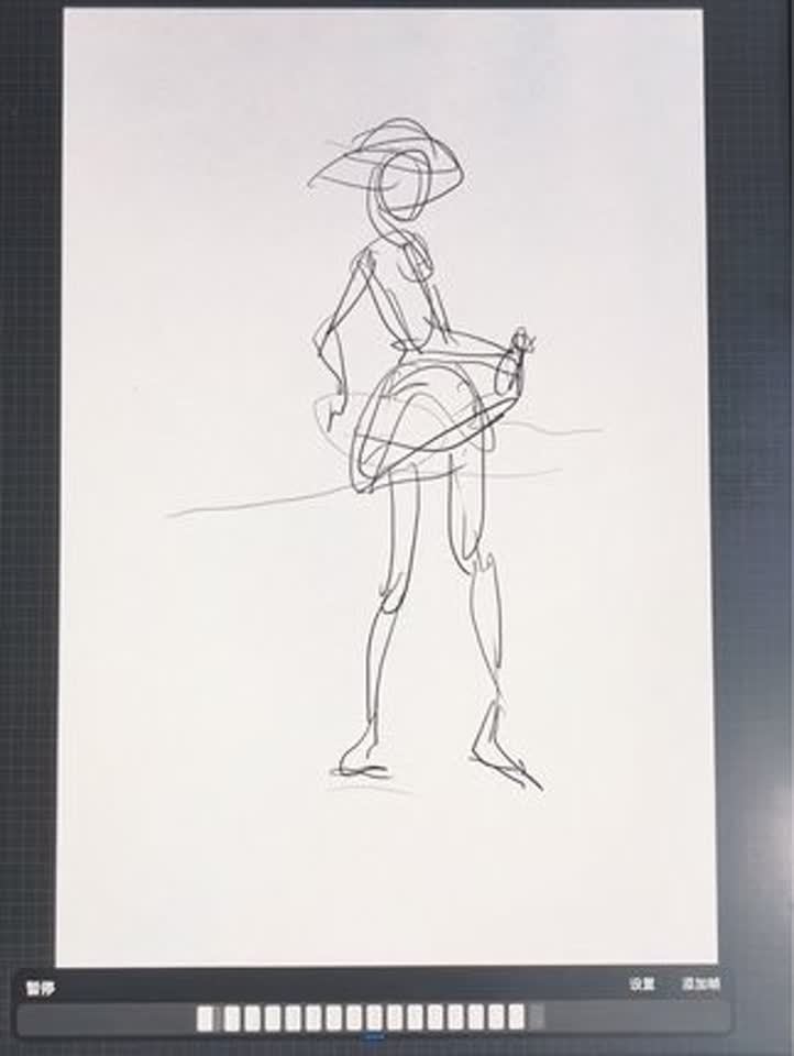 动态速写,会动的那种 #画画 #速写#动画#手绘 #张元英