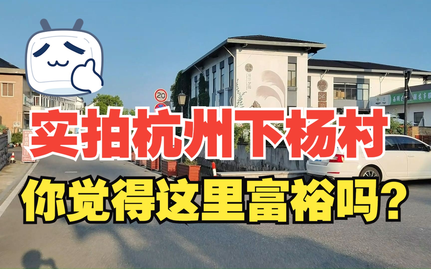 【美丽乡村】都说杭州农村富裕,实拍铜鉴湖公园旁的下杨村,你觉得...