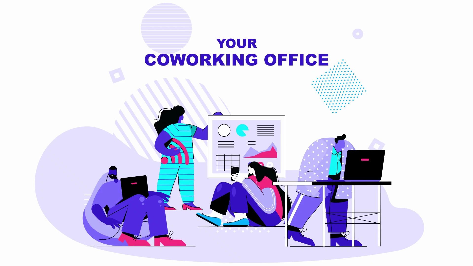 AE模板-应用服务平面动画