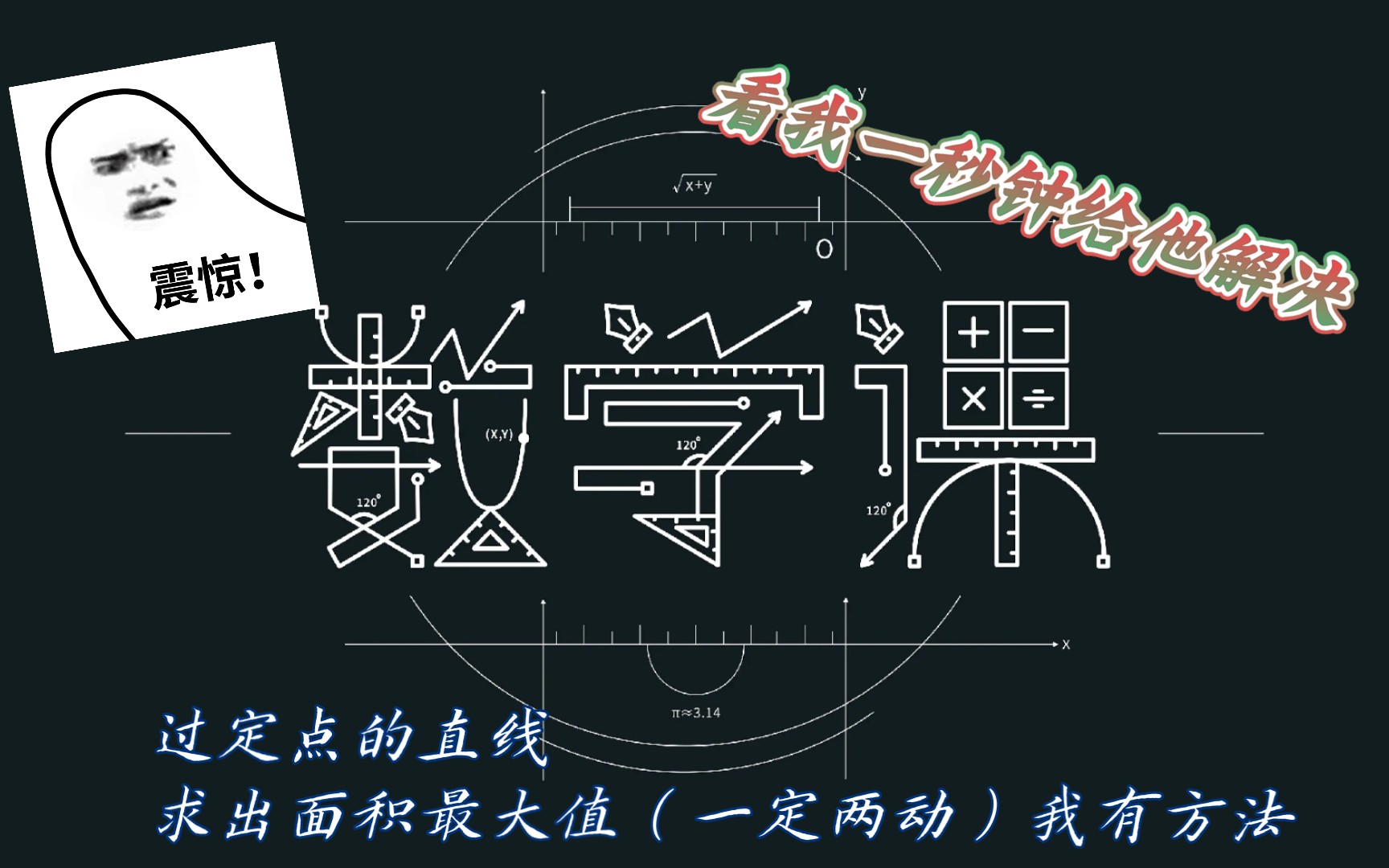 过定点的直线与圆相交两点(动点) 求面积最大值 的3种方法