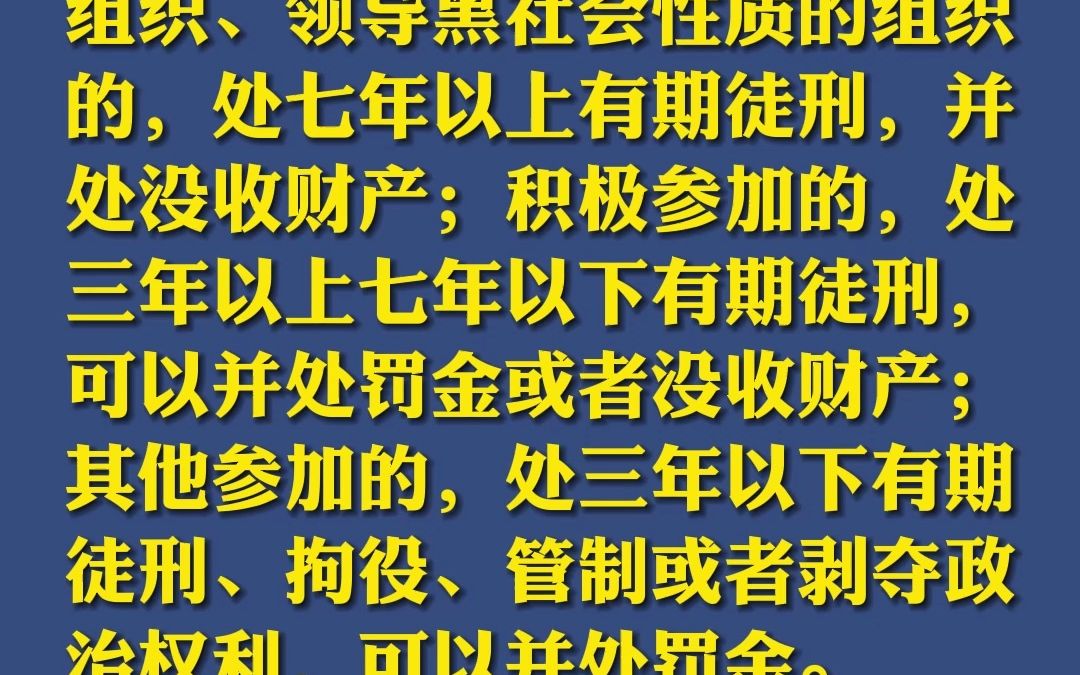 组织、领导、参加黑社会性质组织罪